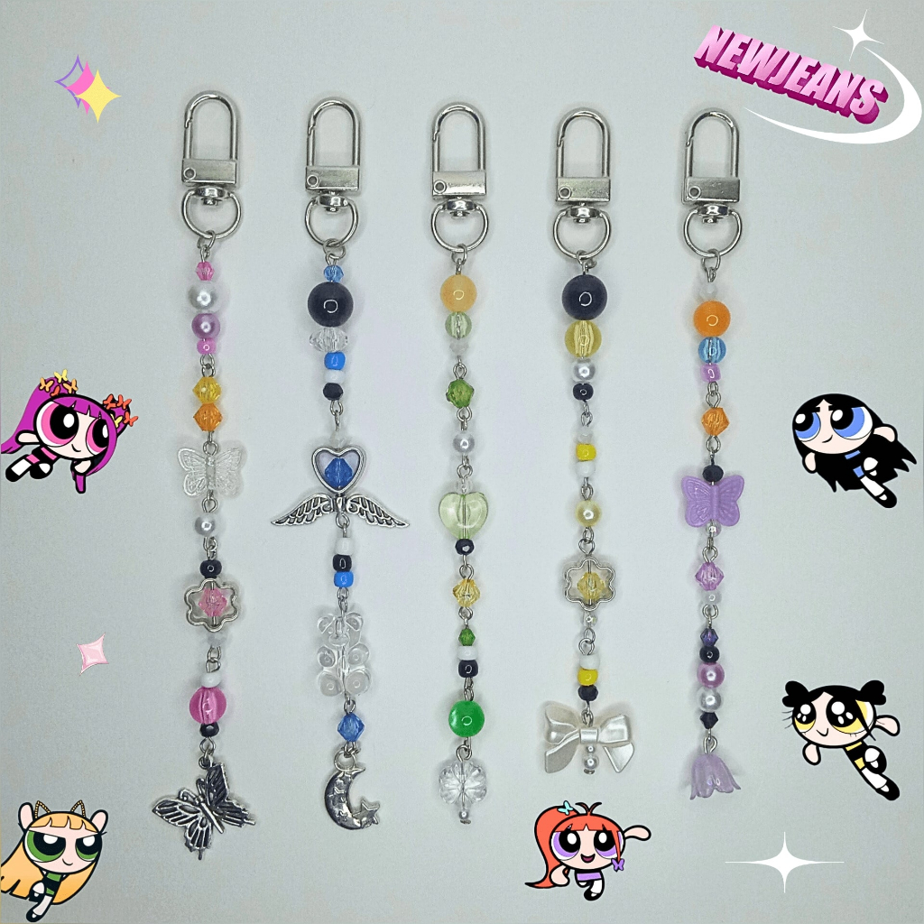 Jual NewJeans Powerpuff Girls inspired keychain | Shopee Indonesia