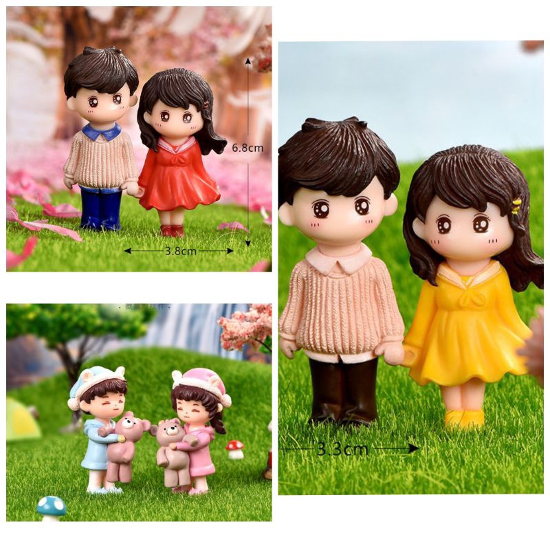 Jual DPT 2 PCS TOPPER HIASAN DEKORASI KOLEKSI MINIATUR PATUNG TAMAN ...