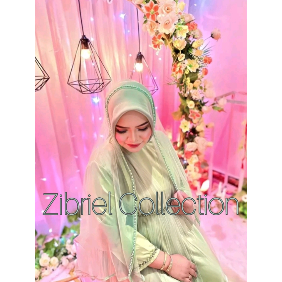 Jual Slayer Pengantin Warna Hijau Sage | Shopee Indonesia