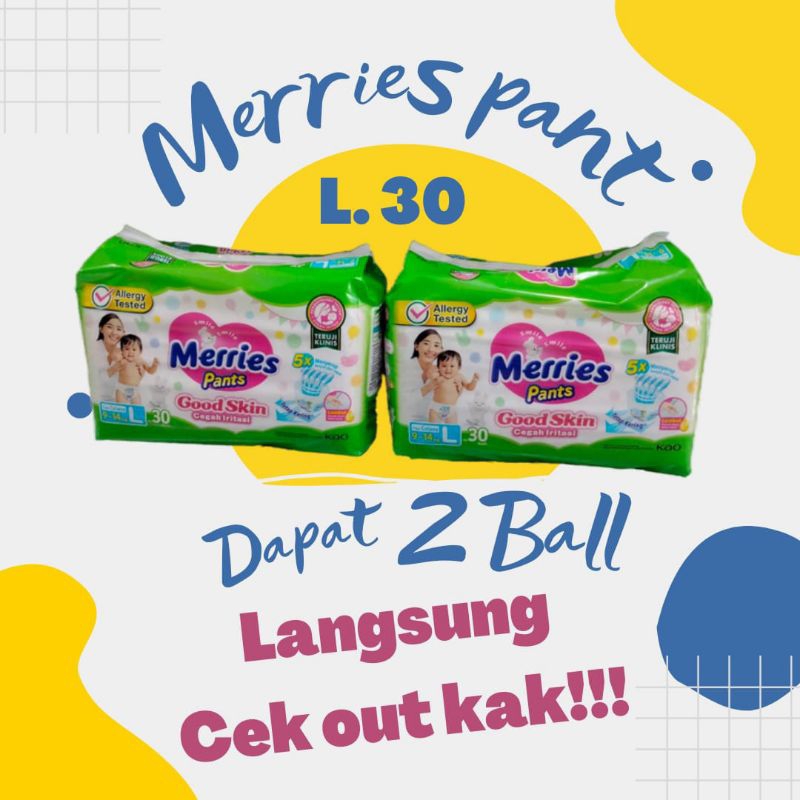 Jual MERRIES L30 DAPAT 2 BALL | Shopee Indonesia