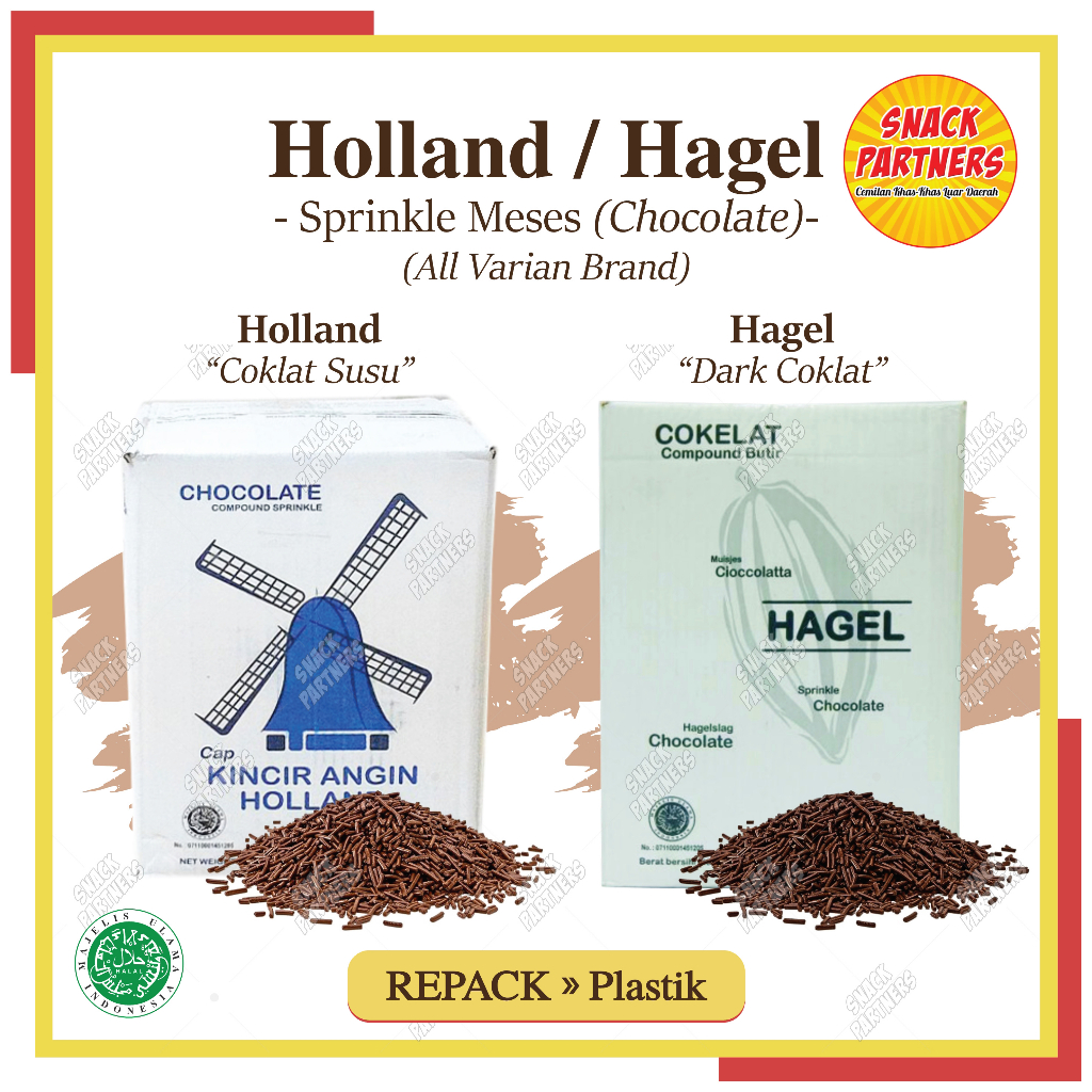 Jual MESSES Repack 100 250 500 GR / 1 KG - Holland Hagel - Meises ...