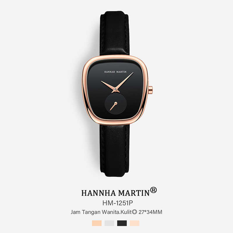 Jual Hannah Martin 1251P Jam Tangan Wanita Original kulit Fashion Anti Air jam tangan （Free BOX ...