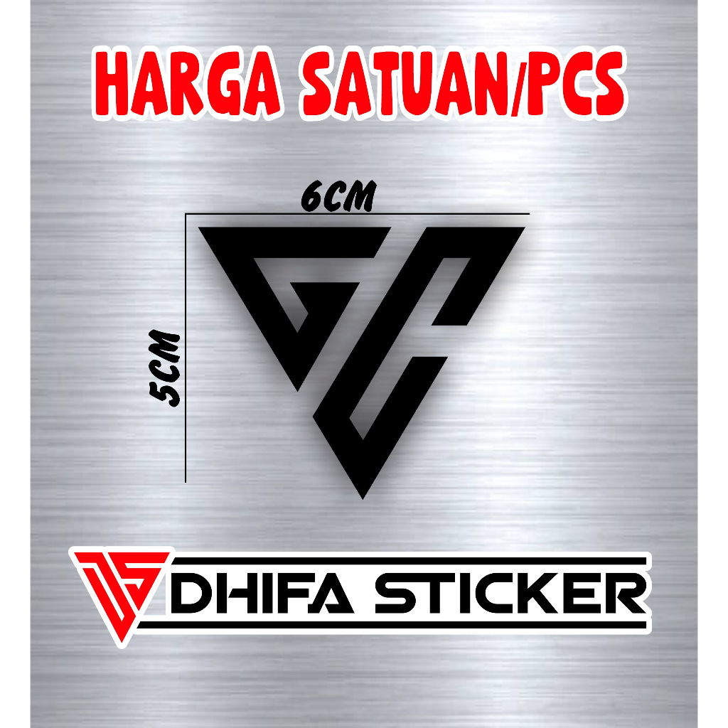 Jual sticker Logo GC stiker VIRAL GC MOTOR HITS CUTTING | Shopee Indonesia