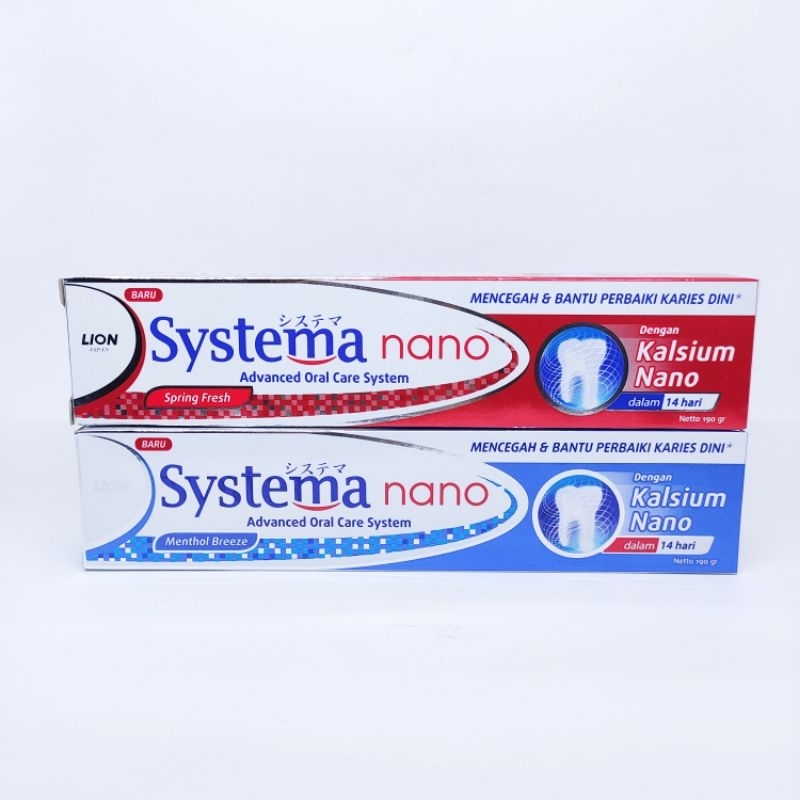 Jual SYSTEMA NANO Odol | Toothpaste | Pasta Gigi Kalsium Nano Menthol ...