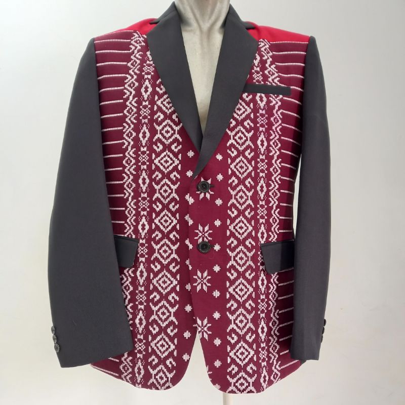 Jual Jas Batik Pria Ulos Sumatera / Jas Batik motif Ulos Tenun Sumatera ...