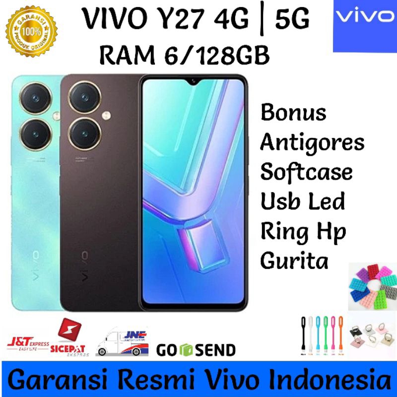 Jual VIVO Y27 4G | VIVO Y27 5G 6/128GB GARANSI RESMI VIVO INDONESIA | Shopee Indonesia