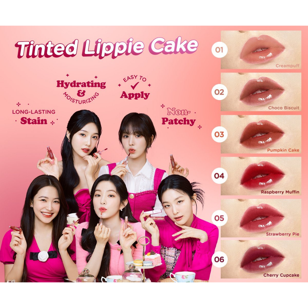 Jual Azarine Tinted Lippie Cake Lip Tint 2.9ml - Azarine x Red Velvet ...