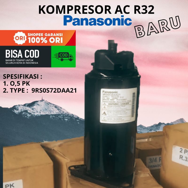 Jual [KONDISI BARU] KOMPRESOR AC BARU MERK PANASONIC R32 TYPE 9RS072DAA21 | Shopee Indonesia