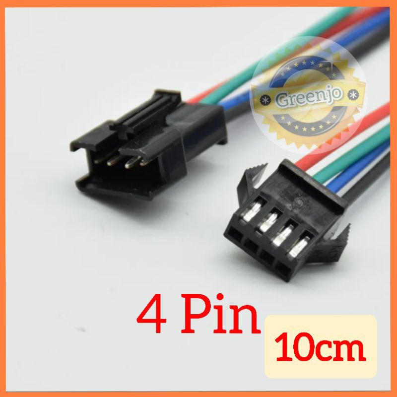 Jual Kabel JST Socket DC Jantan Betina 2 Pin 3 Pin 4 Pin SM Connector Soket 15cm 10cm | Shopee ...