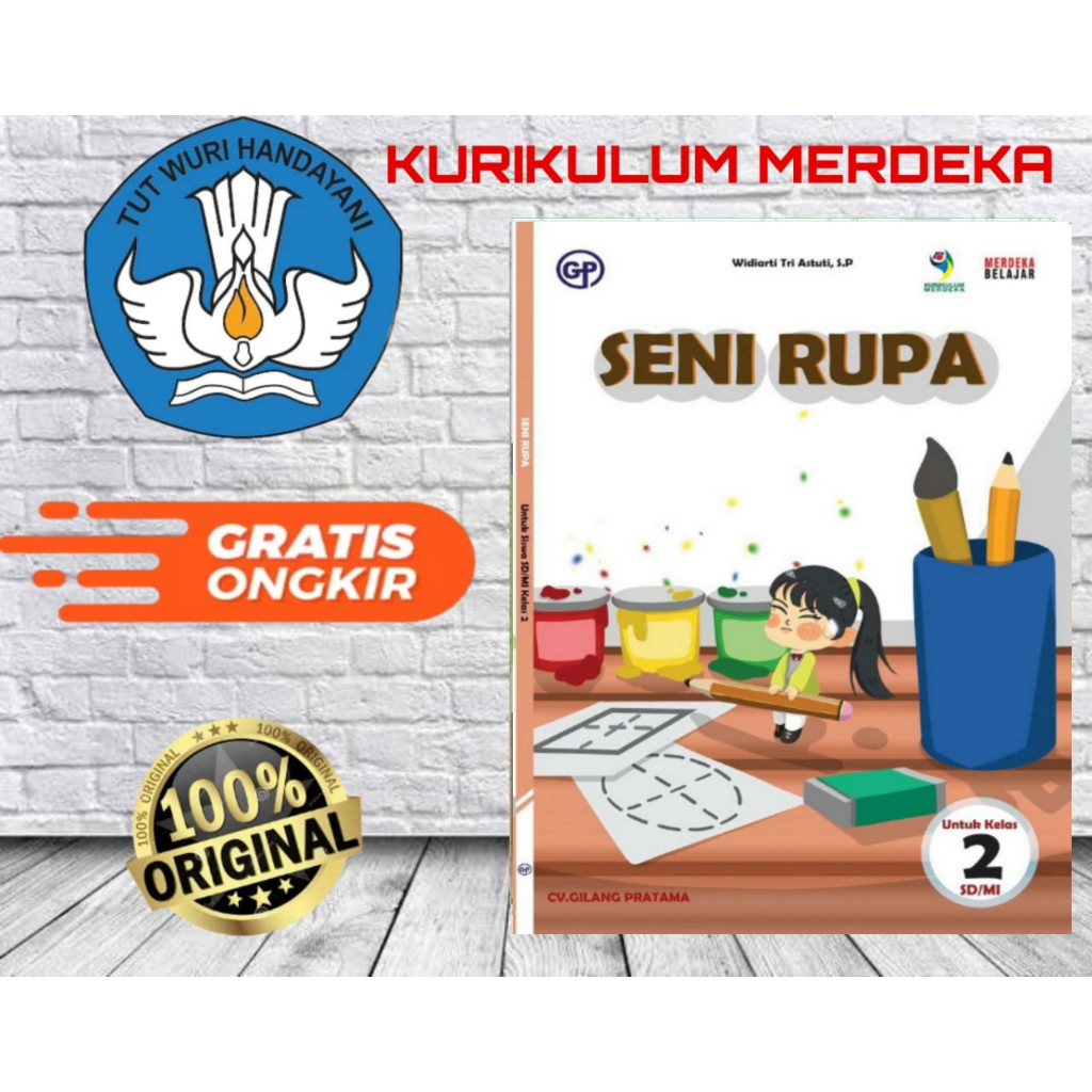 Jual Buku Siswa Seni Rupa Untuk Siswa Kelas 2 SD/MI Kurikulum Merdeka Sokolah penggerak GILANG ...