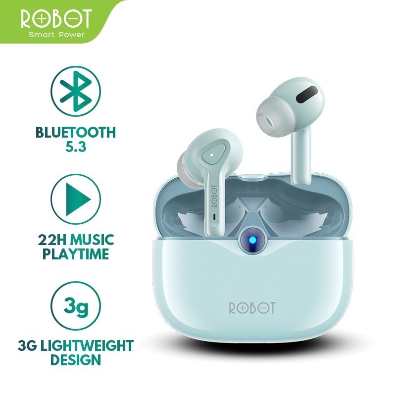 Jual ROBOT T30 Wireless Airbuds Earphone Bluetooth 5.3 TWS Earbuds ...