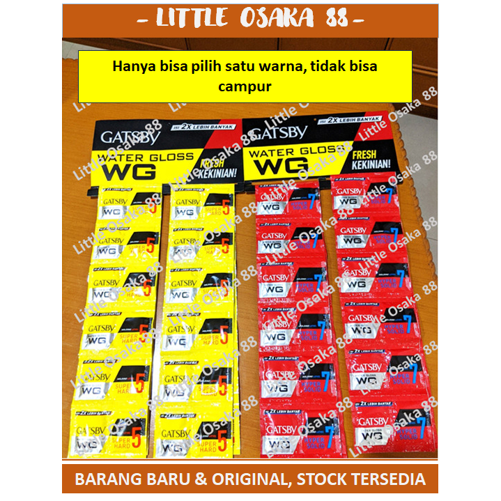 Jual Gatsby WG Sachet isi 48 | Shopee Indonesia