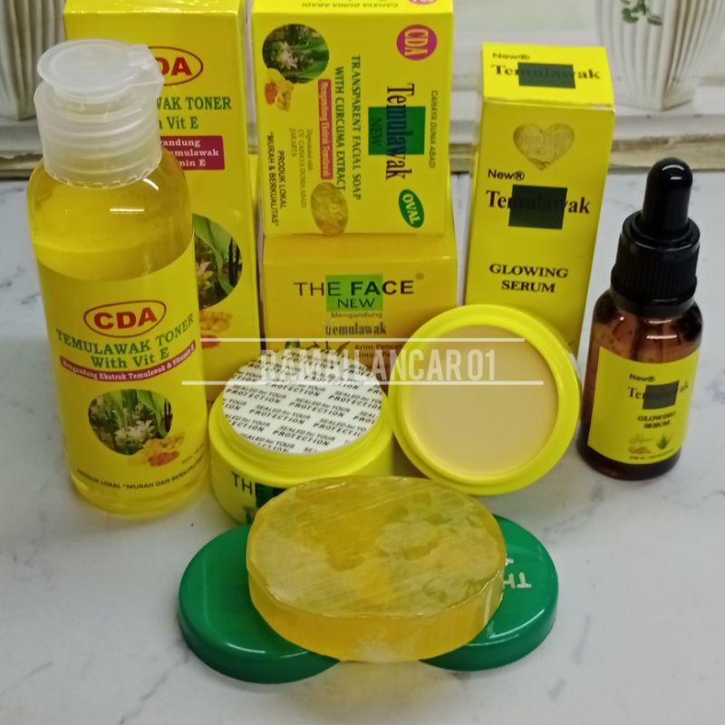 Jual BPOM The Face x CDA 5IN1 Lengkap Paket Temulawak Original 5in1 ...