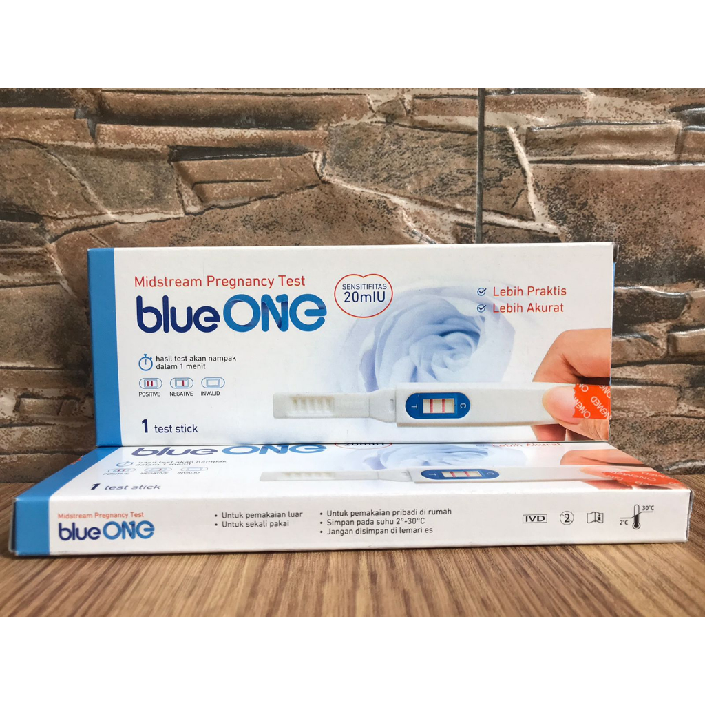Jual Alat Tes Kehamilan Blue One Midstream Onemed Test Pack | Shopee ...