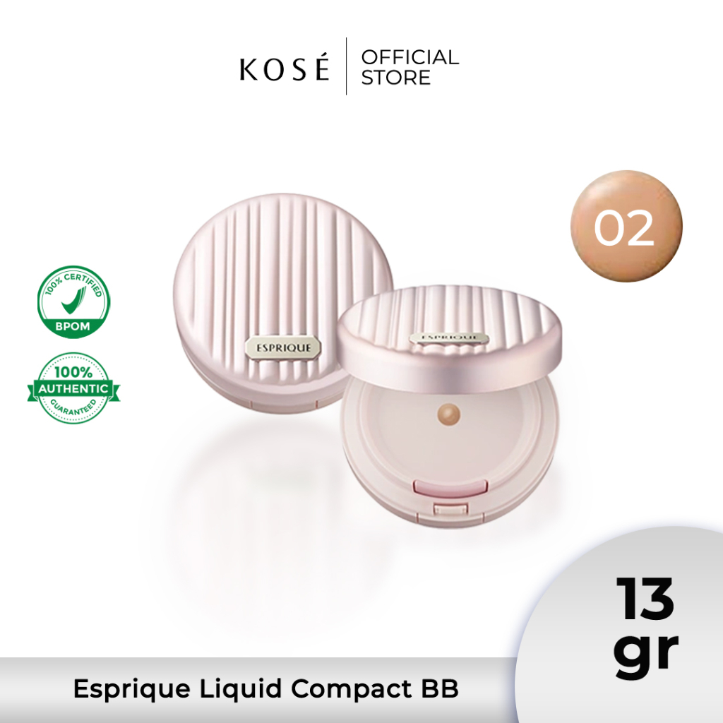Jual KOSÉ Esprique Liquid Compact BB 02 Limited Kit - Light Medium | Shopee Indonesia