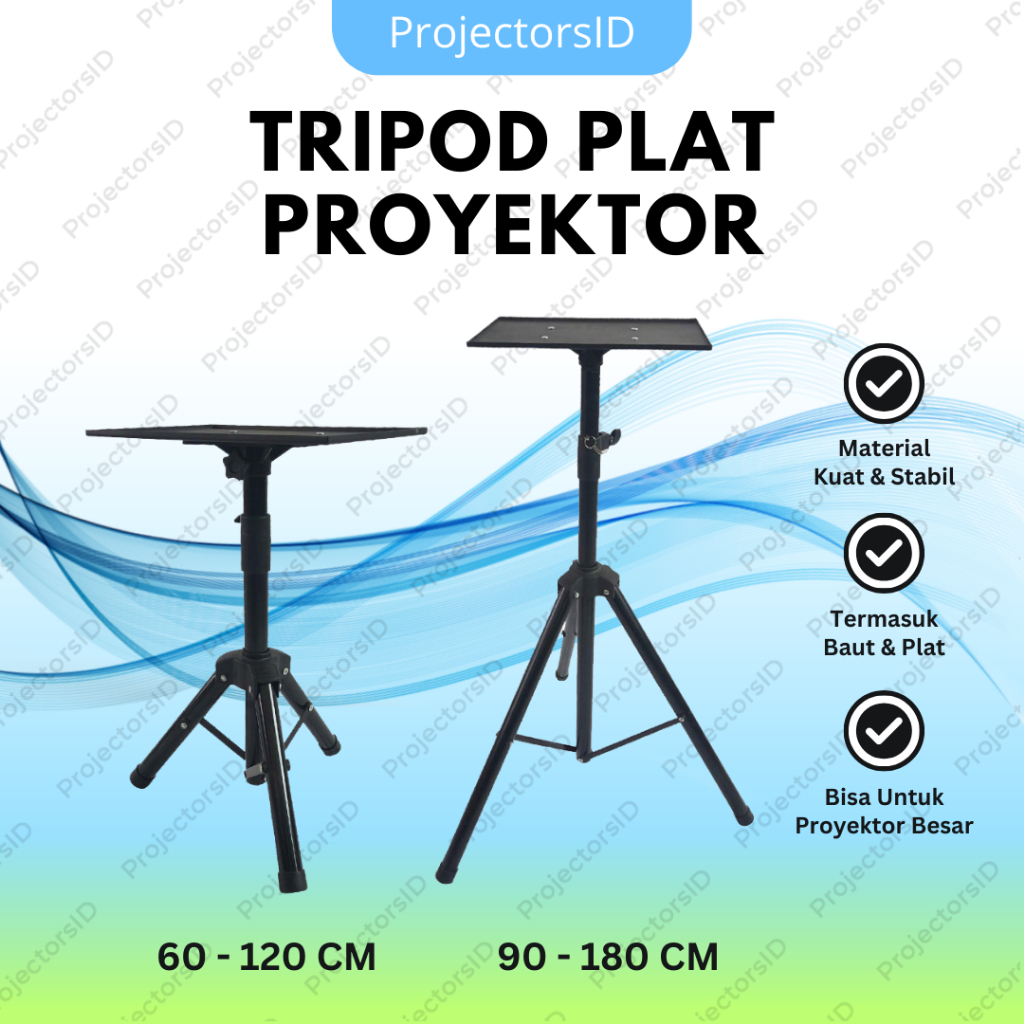 Jual Standing Meja Proyektor 90-180cm | Tripod Proyektor With Plat ...
