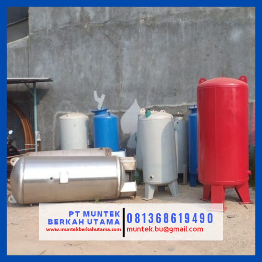 Jual Air Receiver Tank 800 Liter 900 Liter 1000 Liter 1500 Liter 2000 ...
