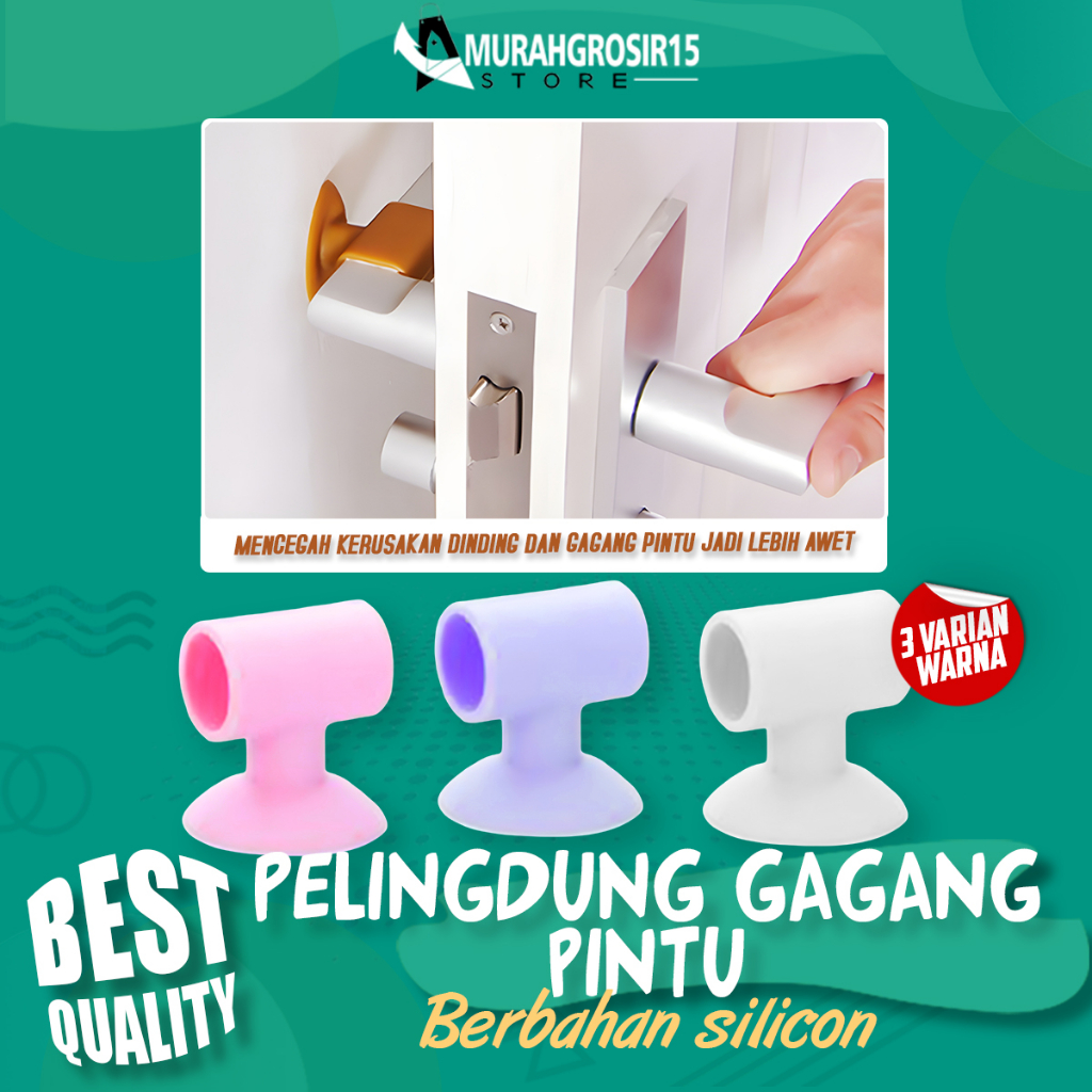 Jual Karet Silikon Pengaman Pegangan Gagang Pintu Pelindung Benturan ...