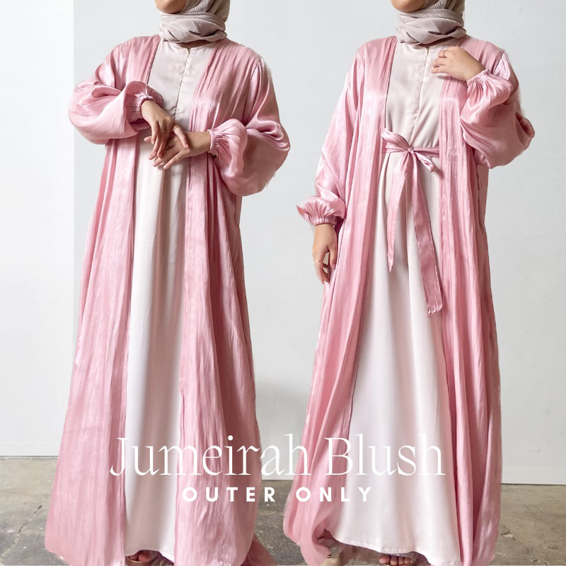 Jual JUMEIRAH Outer Shimmer Abaya Set (MAXI ANTI NGATUNG) / Outer ...