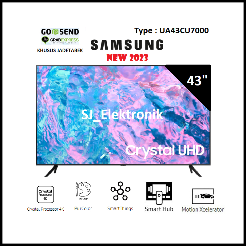 Jual LED TV Samsung 43CU7000 - 43 Inch UA43CU7000 Smart TV Crystal UHD 4K | Shopee Indonesia