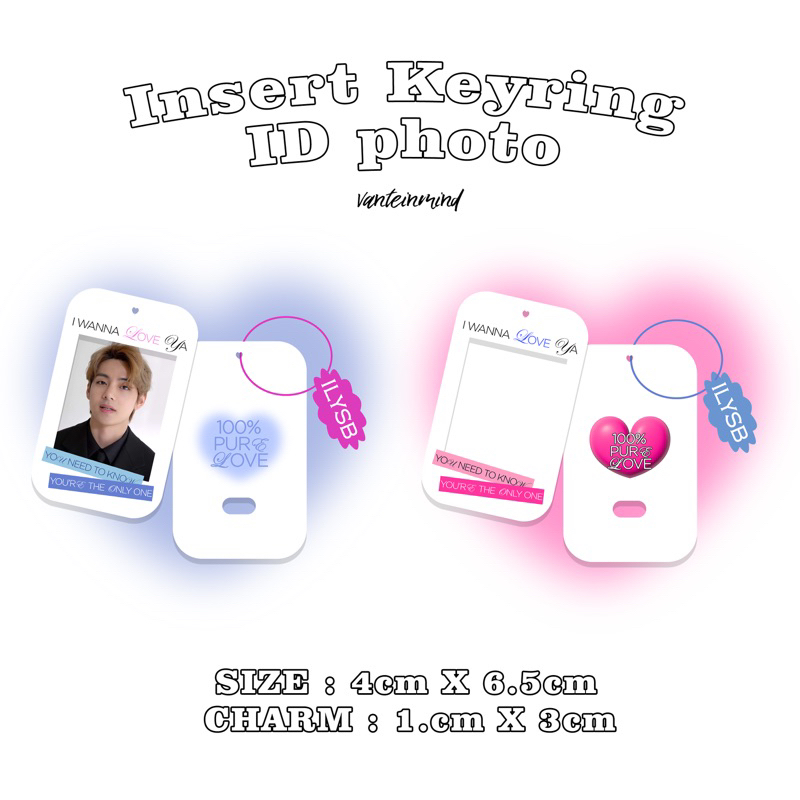 Jual Insert ID photo keychain (ILYSB) | Shopee Indonesia
