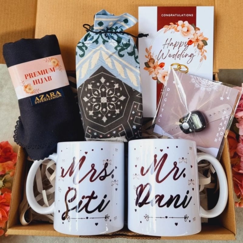 Jual Kado Pernikahan / Hampers Wedding / Mug Couple Hadiah Nikah ...