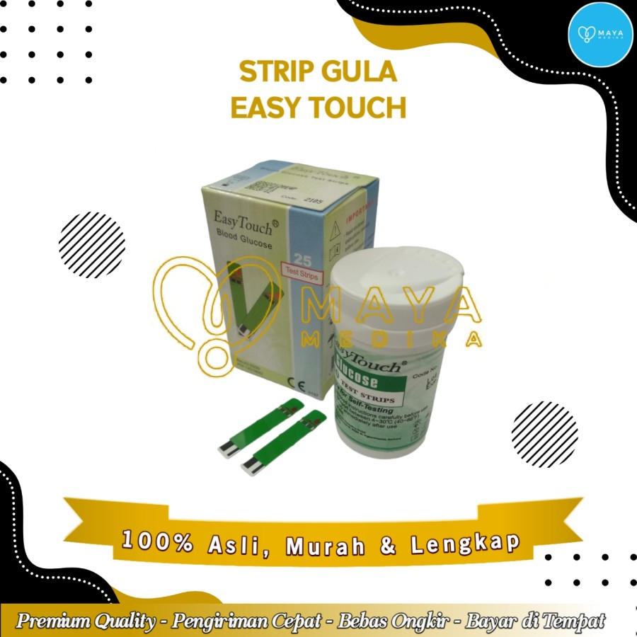 Jual Strip Easy Touch Glucosa ( Gula Isi 25) | Shopee Indonesia