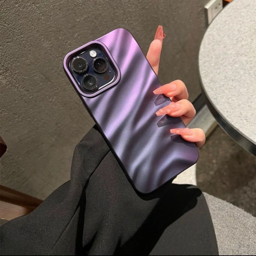 Jual [ TPC ] iPhone Case Soft Case Cool Purple Wave Bumper Casing Phone ...