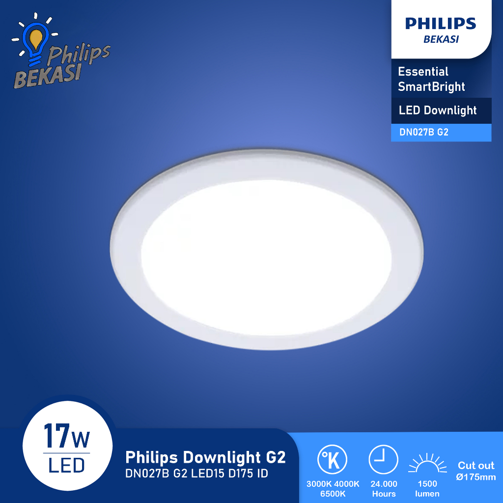 Jual Philips Lampu Downlight LED 17 Watt DN027B | Shopee Indonesia