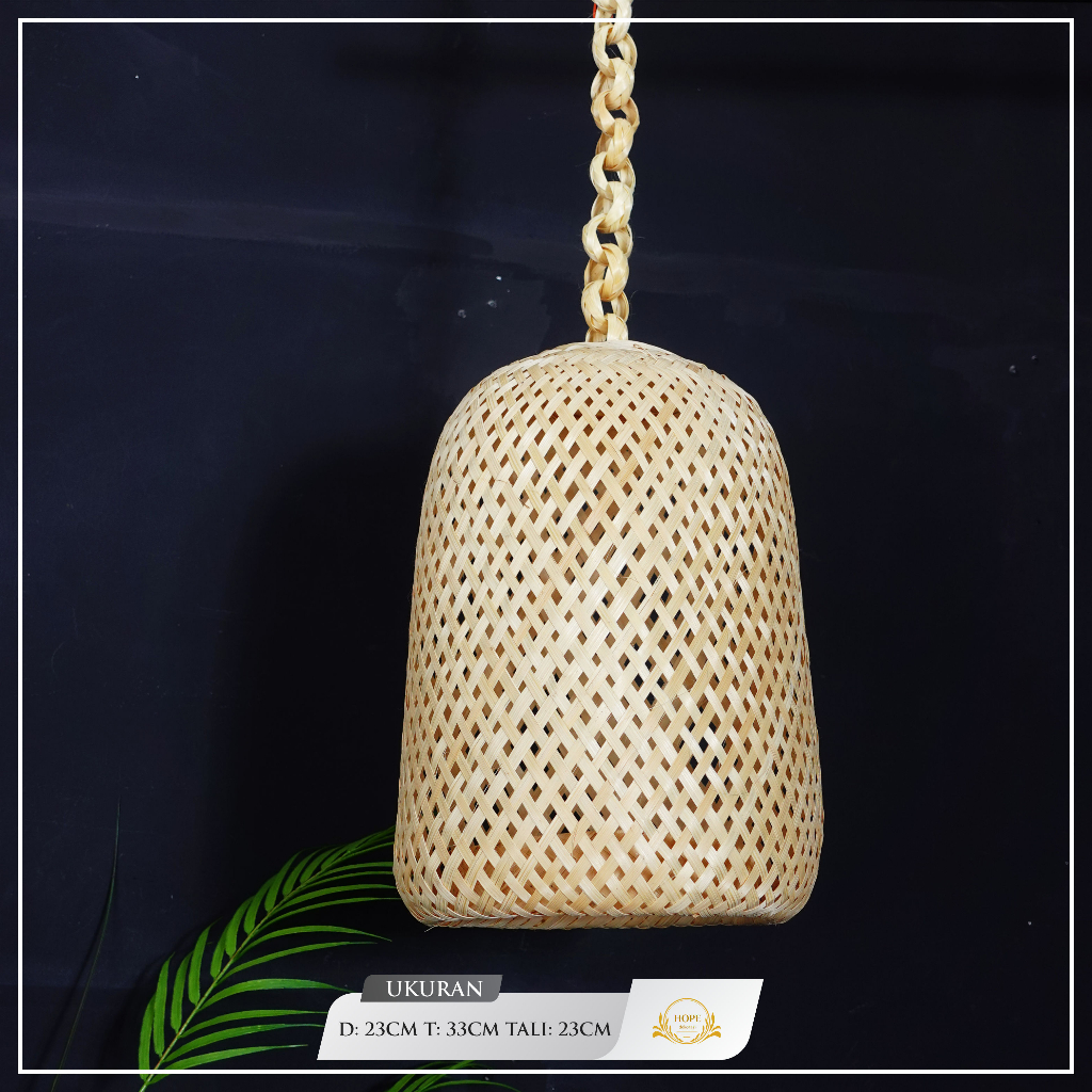 Jual Kap Lampu Bambu krongso / Hiasan Lampu Bahan Bambu Aesthetic ...