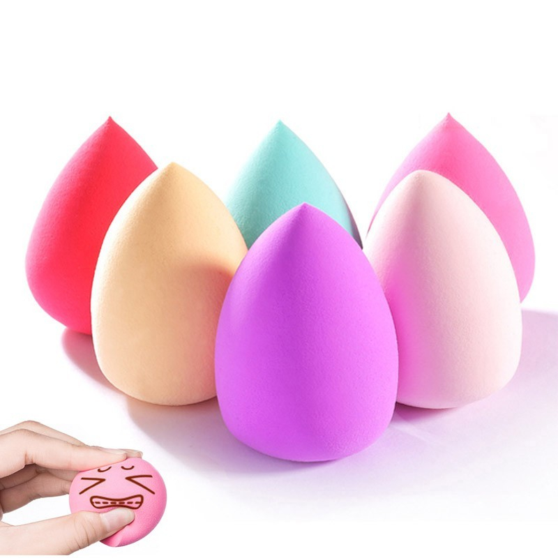Jual Spon Egg Sponge Make up Telur Beauty Blend Lembut Spons Warna ...