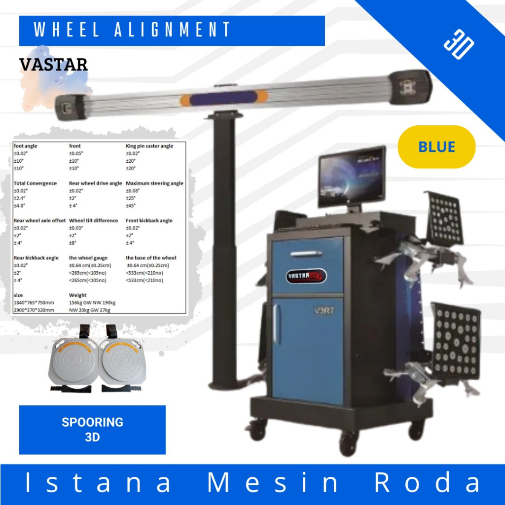 Jual wheel alignment mesin spooring 3D merk vastar mesin spooring ...