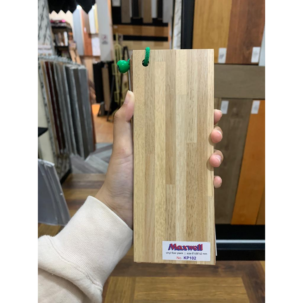 Jual Lantai Plank Vinyl Maxwell Motif Kayu Anti Rayap & Air Tebal 2mm | Shopee Indonesia