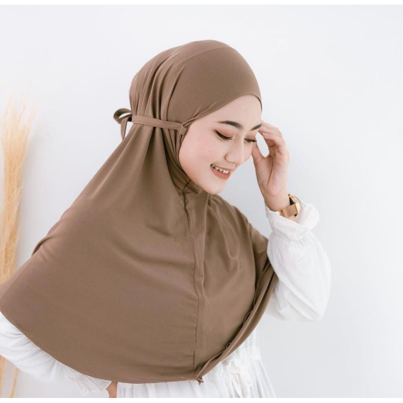 Jual BERGO TALI JERSEY DAILY BERGO HIJAB INSTAN | Shopee Indonesia