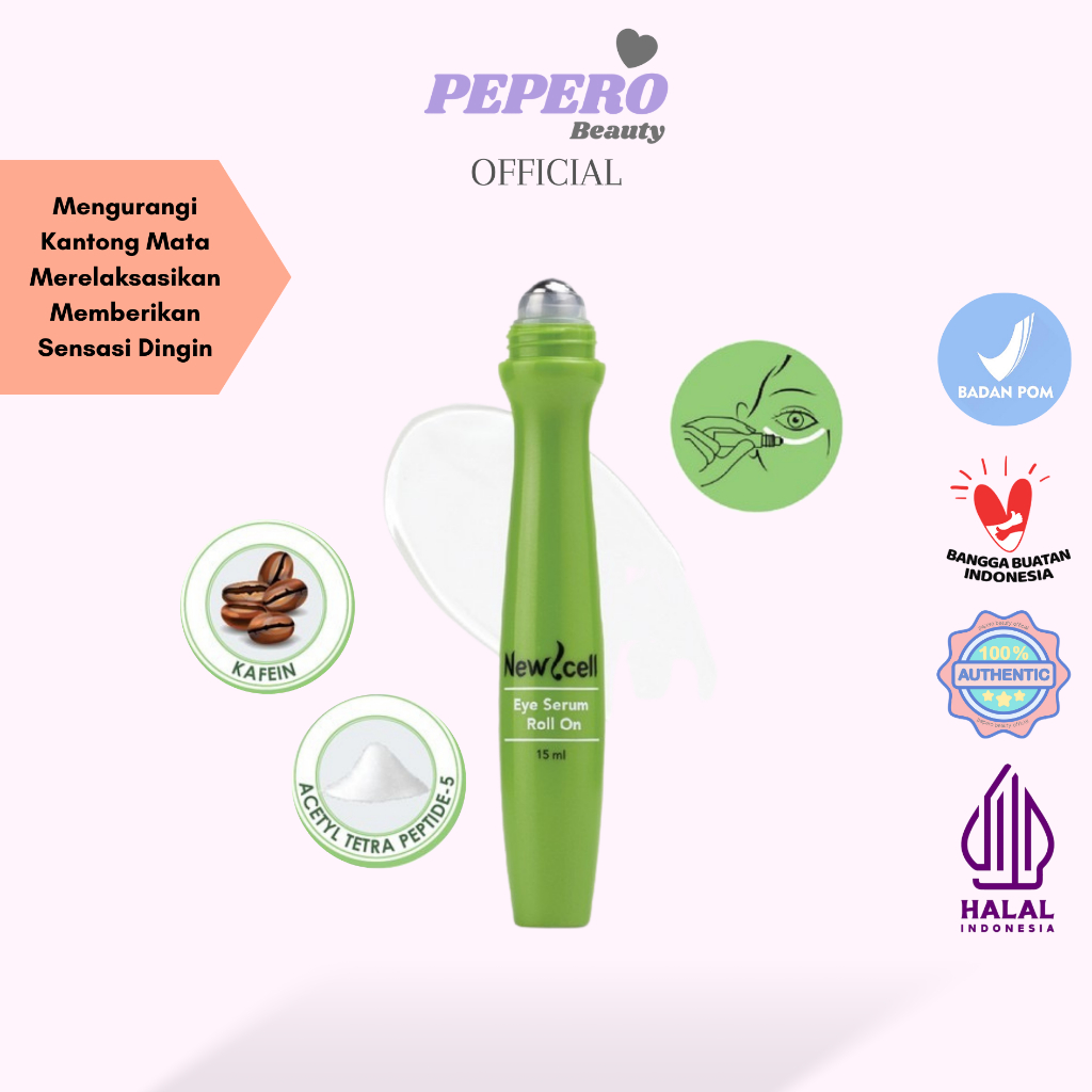 Jual NEW CELL Eye Serum Roll On 15gr Krim Mata | Shopee Indonesia