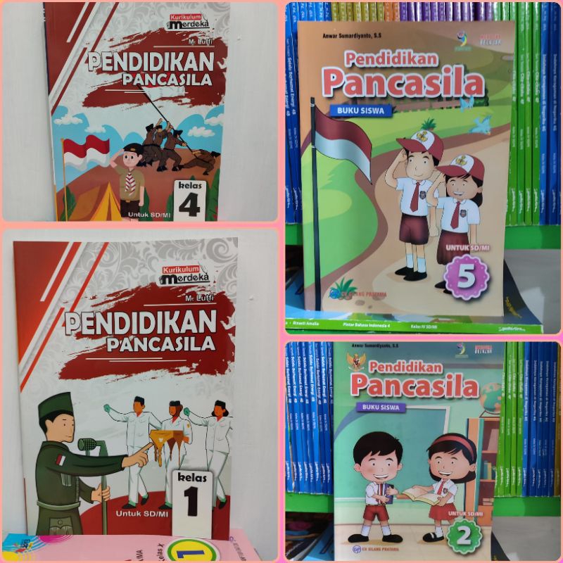 Jual Buku Paket pendidikan Pancasila SD MI Kelas 1/2/4/5 Kurikulum Merdeka Merdeka Belajar ...
