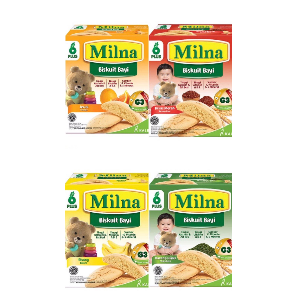 Jual Milna Biskuit Bayi Sehat 6+ Camilan Snack Biscuit Cemilan Selingan ...