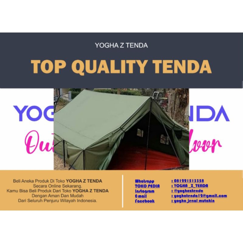 Jual Tenda Pramuka full rangka besi 3x4 | Shopee Indonesia