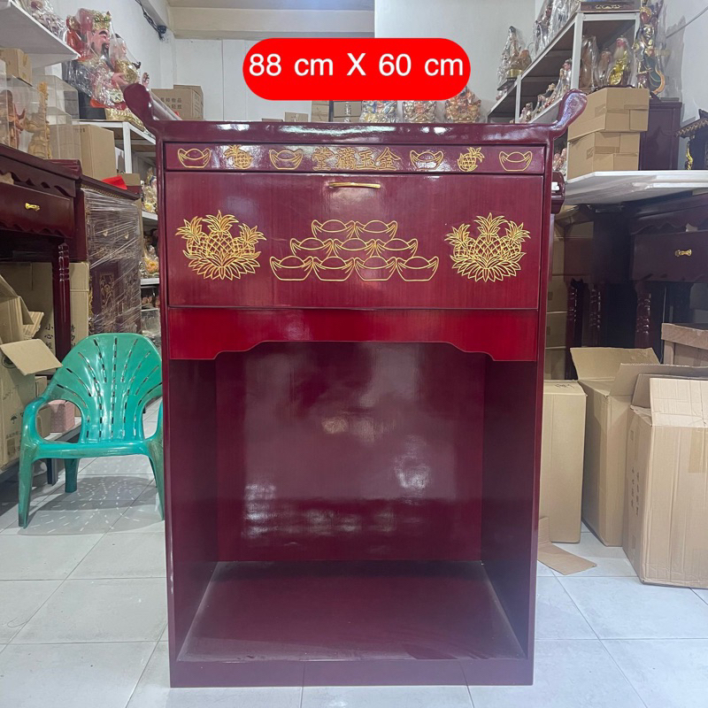 Jual meja sembahyang / meja altar kayu mahoni 88cm x 60cm x 127cm ...