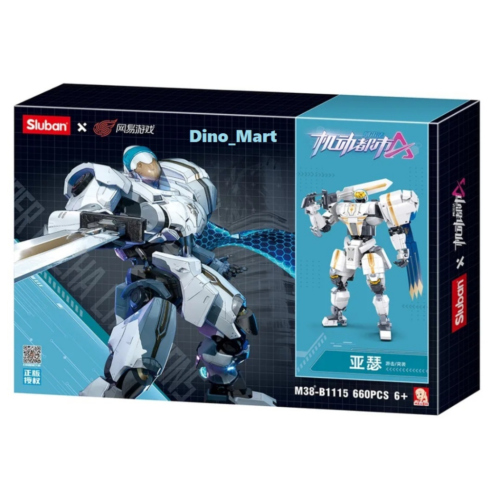 Jual Sluban Brick Robot Mobile City Alpha Mecha Arthur M38-B1115 - Dino ...