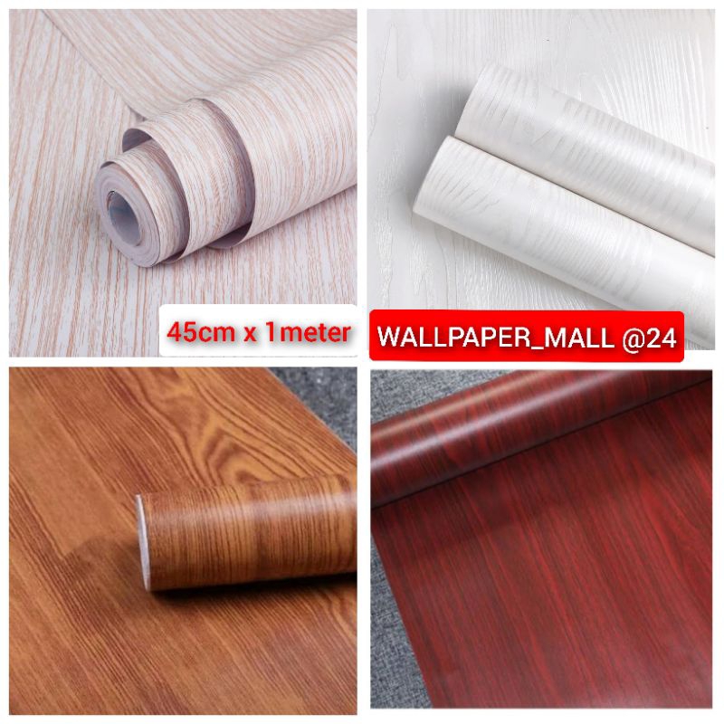 Jual Stiker Kayu Sticker Kayu Sticker Serat Kayu Wallpaper Kayu ...