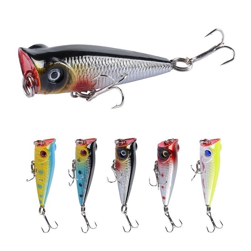 Jual minnow floating 5cm 5g popper casting | Shopee Indonesia