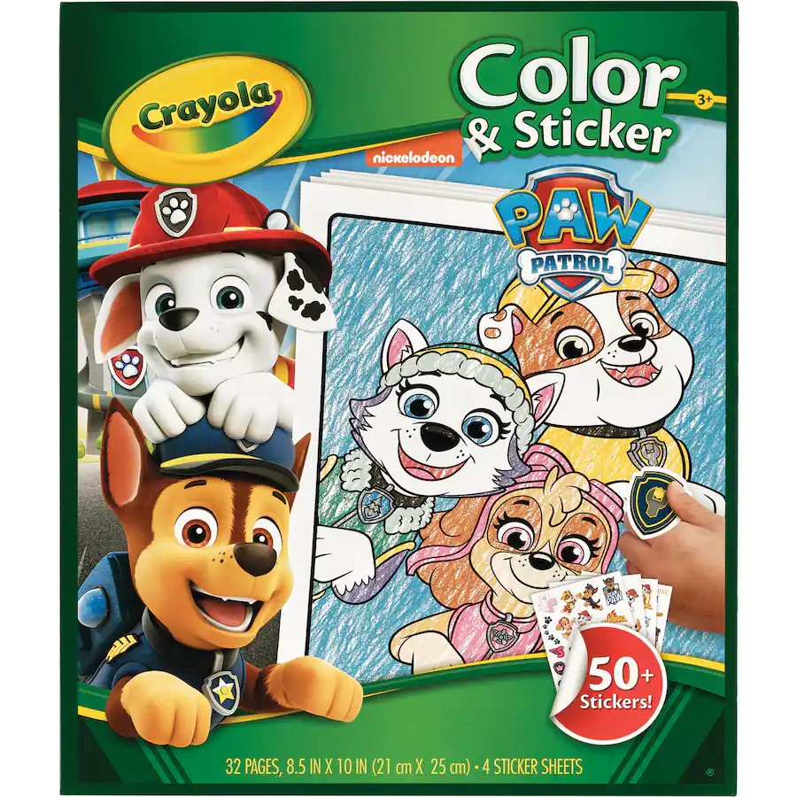 Jual Crayola Paw Patrol Colour & Sticker Book | Shopee Indonesia