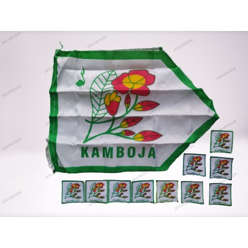 Jual TANDA REGU BUNGA KAMBOJA SET BENDERA PENGGALANG PUTRI PRAMUKA ...