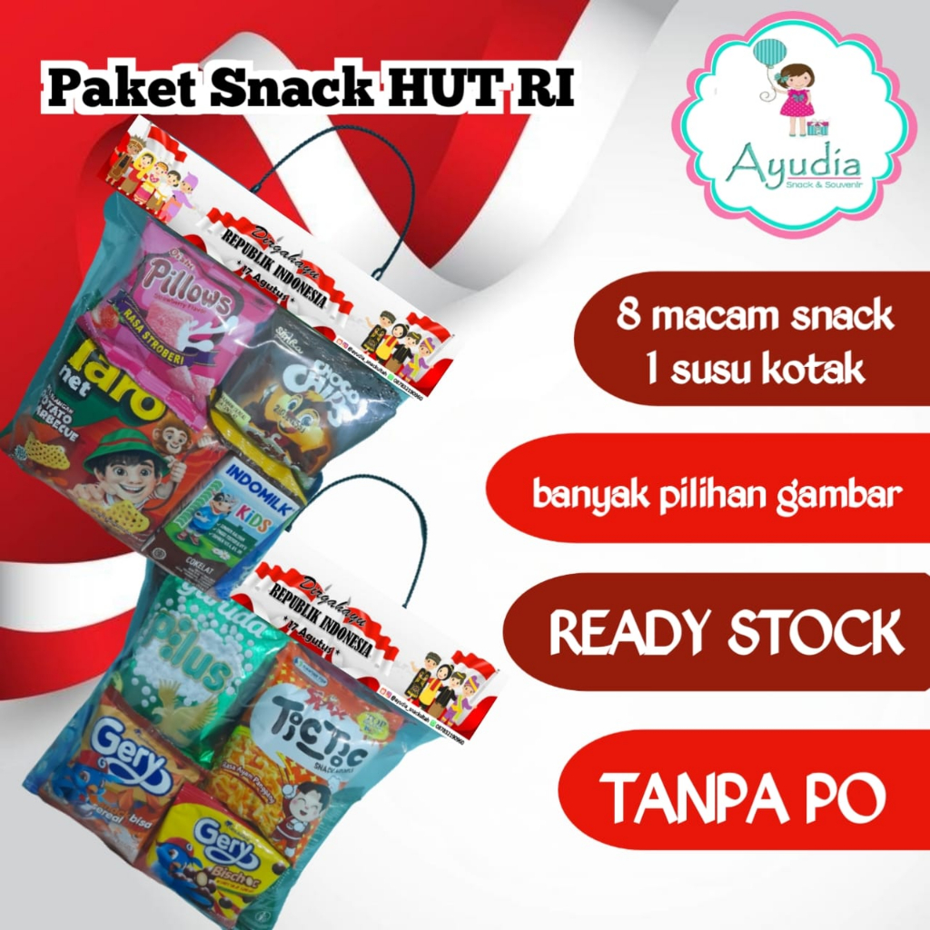 Jual Paket Snack Edisi 17 Agustus / Snack HUT RI / Bingkisan 17 Agustus ...
