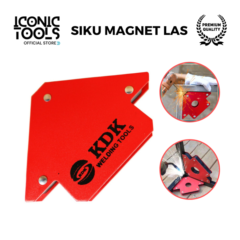 Jual Siku Magnet Las 3 inch 4 inch 5 inch KDK Welding Clamp Siku Las ...