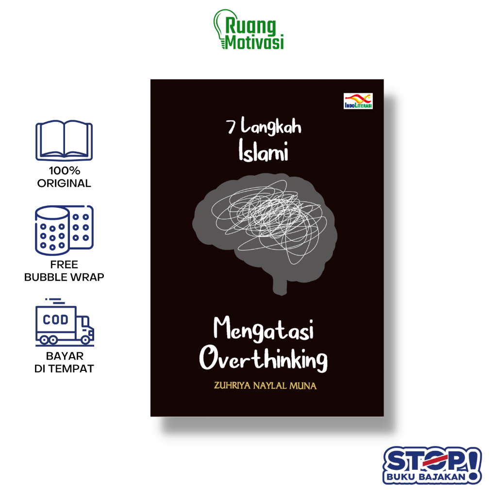 Jual Buku Motivasi Islami 7 Langkah Islam Mengatasi Overthinking ...