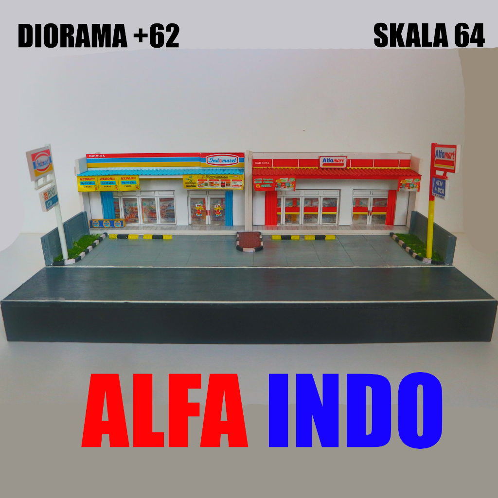 Jual DIORAMA ALFA INDO SKALA 64 BAHAN FULL PVC BOARD DAN ADA LAMPUNYA ...