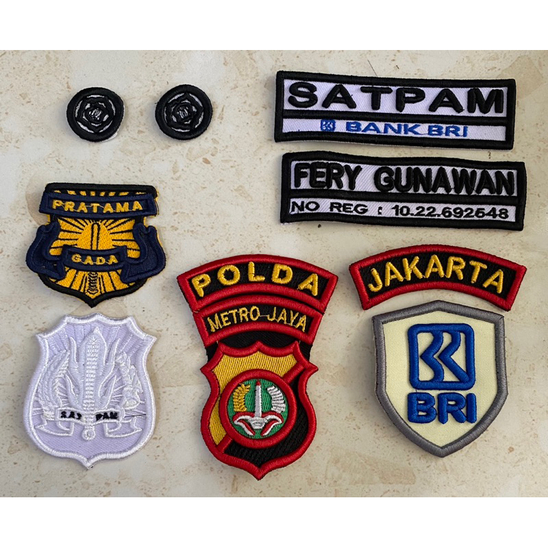 Jual Atribut Satpam Terbaru full set bordir timbul | Shopee Indonesia