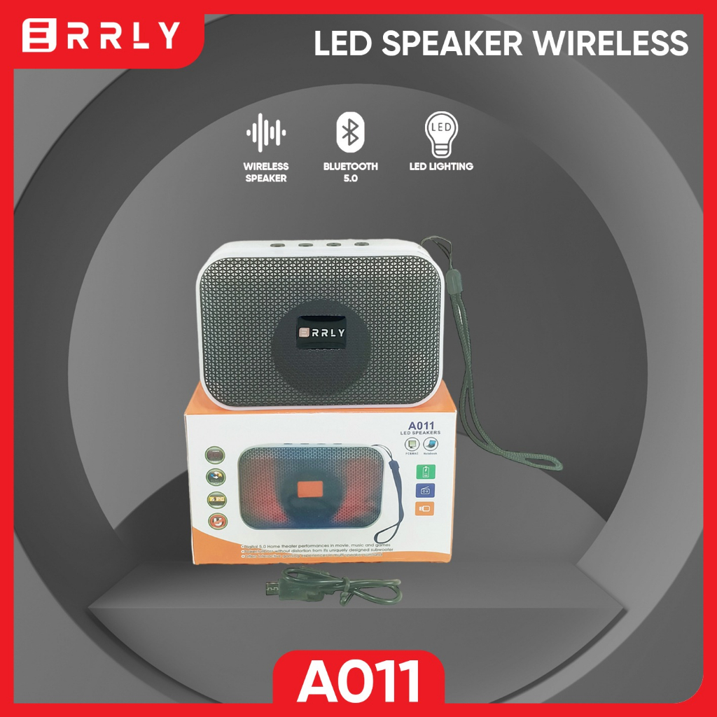 Jual News Speaker Bluetooth Wireless A011 Lampu Led RGB MegaBass With Stand HP Support TWS 2in1 ...